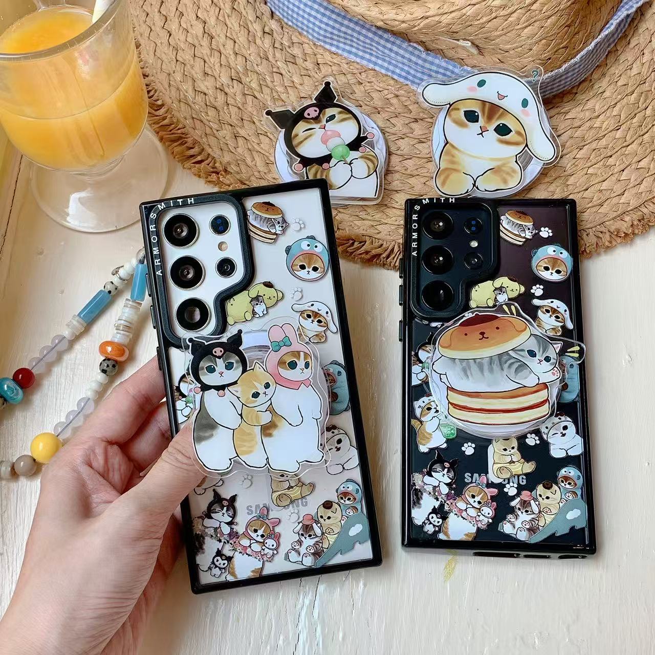 Mofusand x Sanrio Samsung Case – Cute Cat Character Phone Cover with B ...