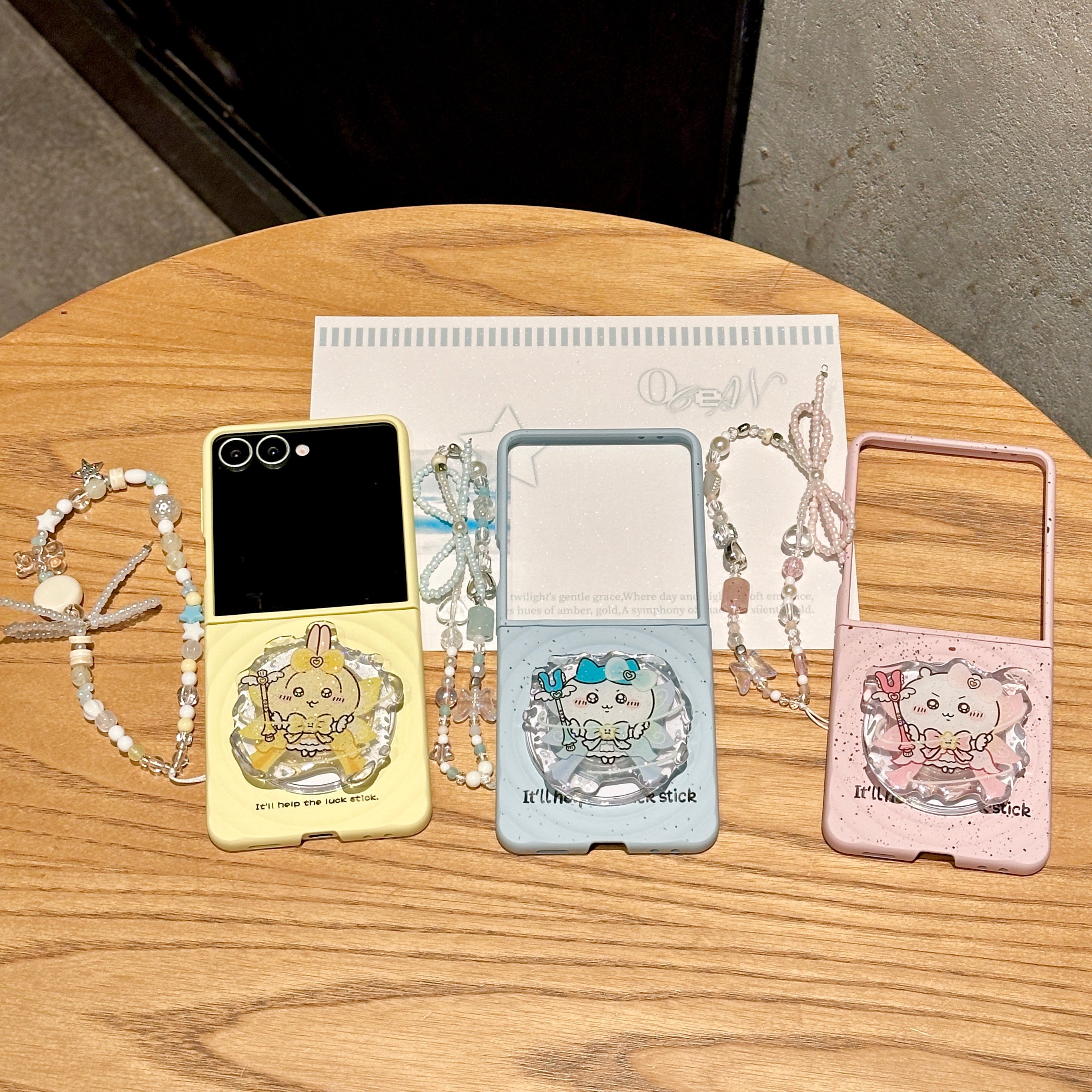 Cute Cartoon Character Samsung Galaxy Z Flip Case with Crystal MagSafe ...