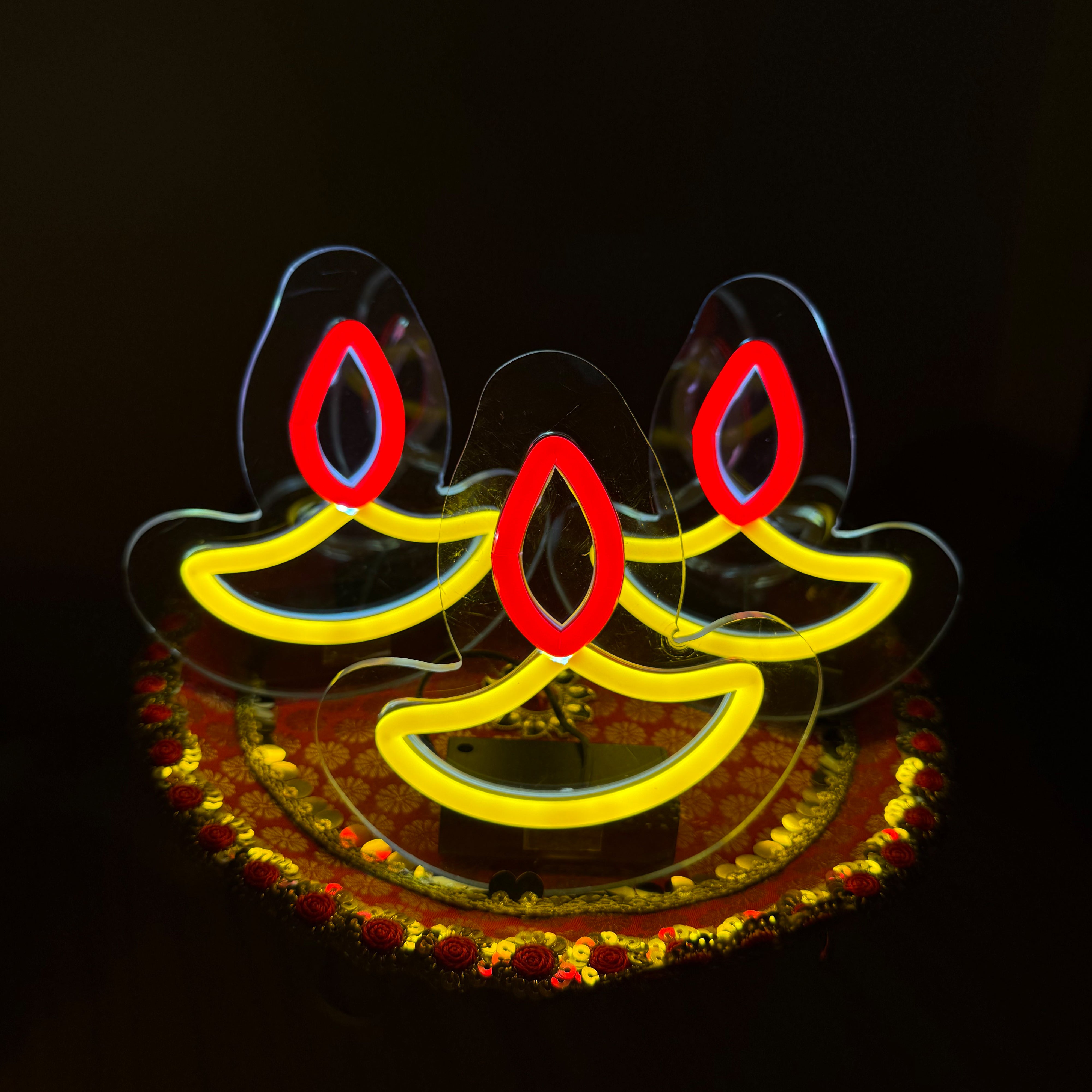 Neon Diya Lights - Set of 5 – Kalakaar Indiaa