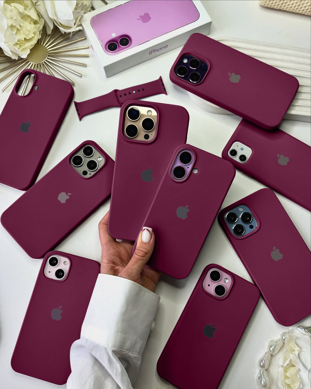 Liquid Silicon iPhone Case - Berry Wine – Kalakaar Indiaa