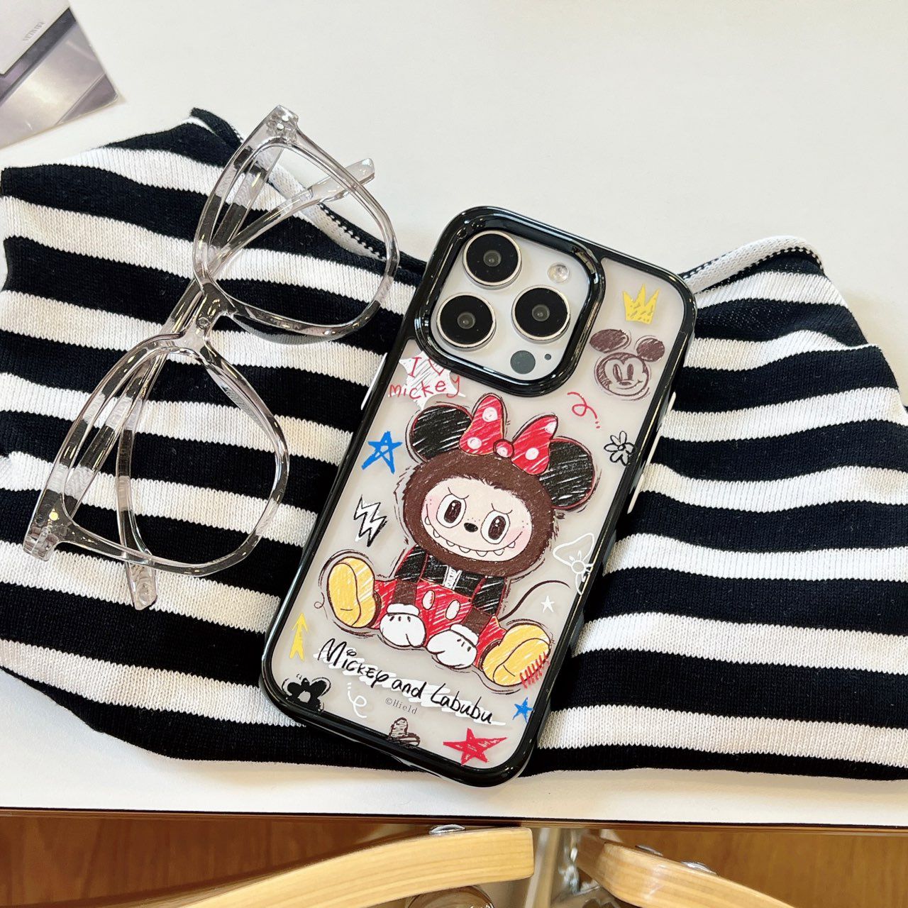 Cute Cartoon iPhone Case – Cute Cartoon Sketch Style Soft Cover with B ...