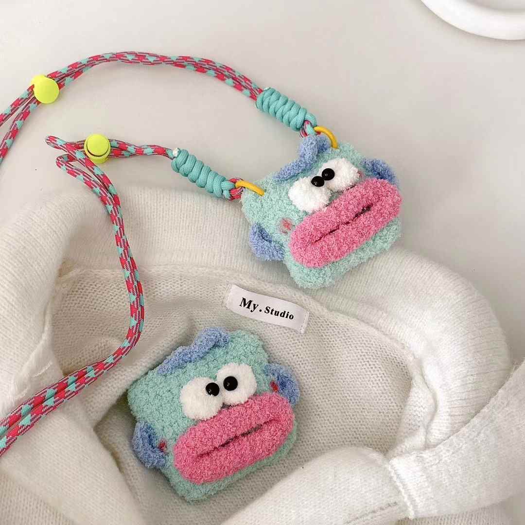 Cute Warm Plush Designer Airpod Case – Kalakaar Indiaa