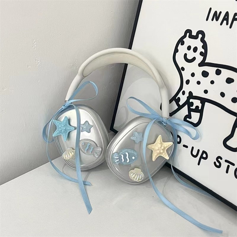 Star And Fish Designer Case For Airpod Max With Bow – Kalakaar Indiaa