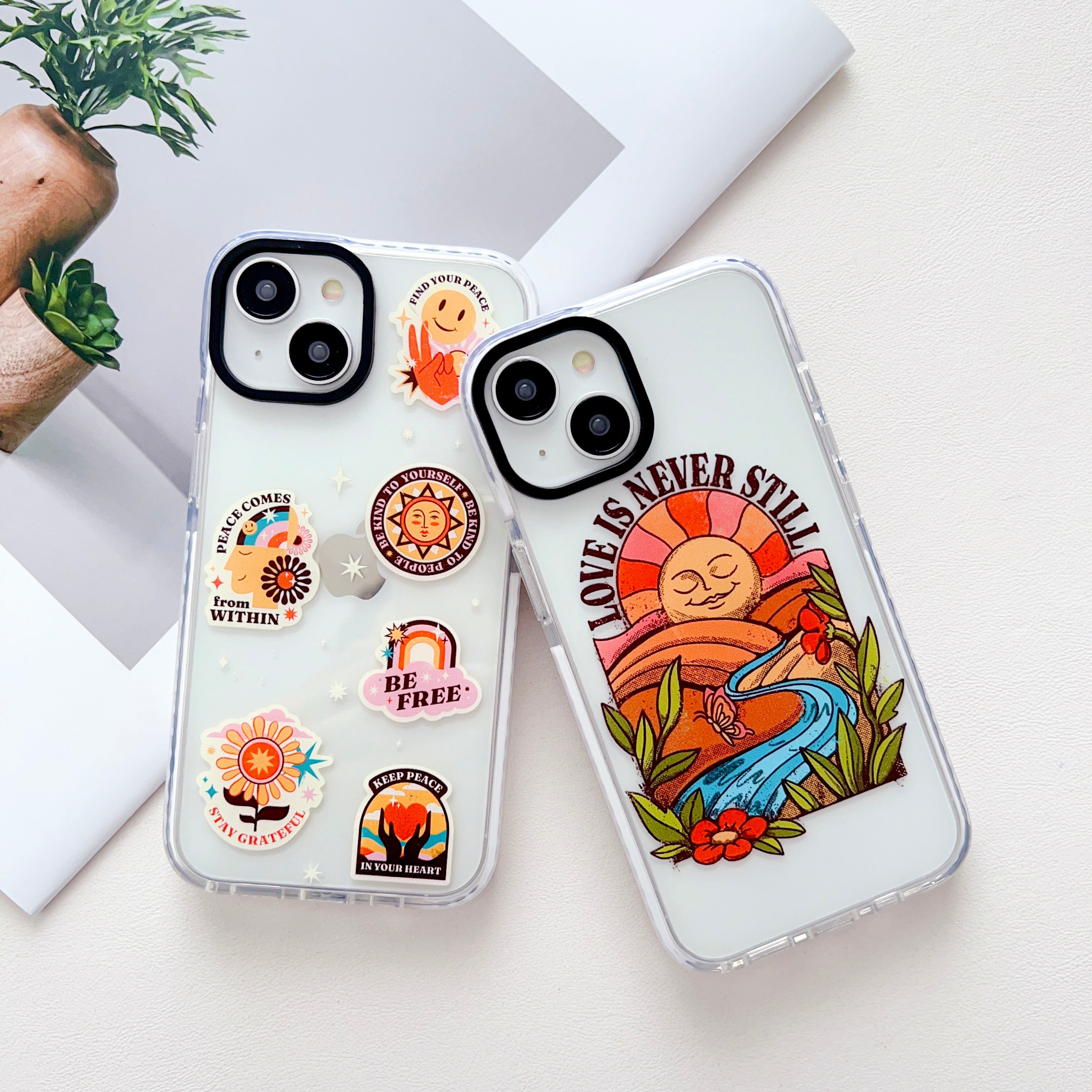 Love Is Never Still Designer Impact Proof Silicon Phone Case for iPhon ...