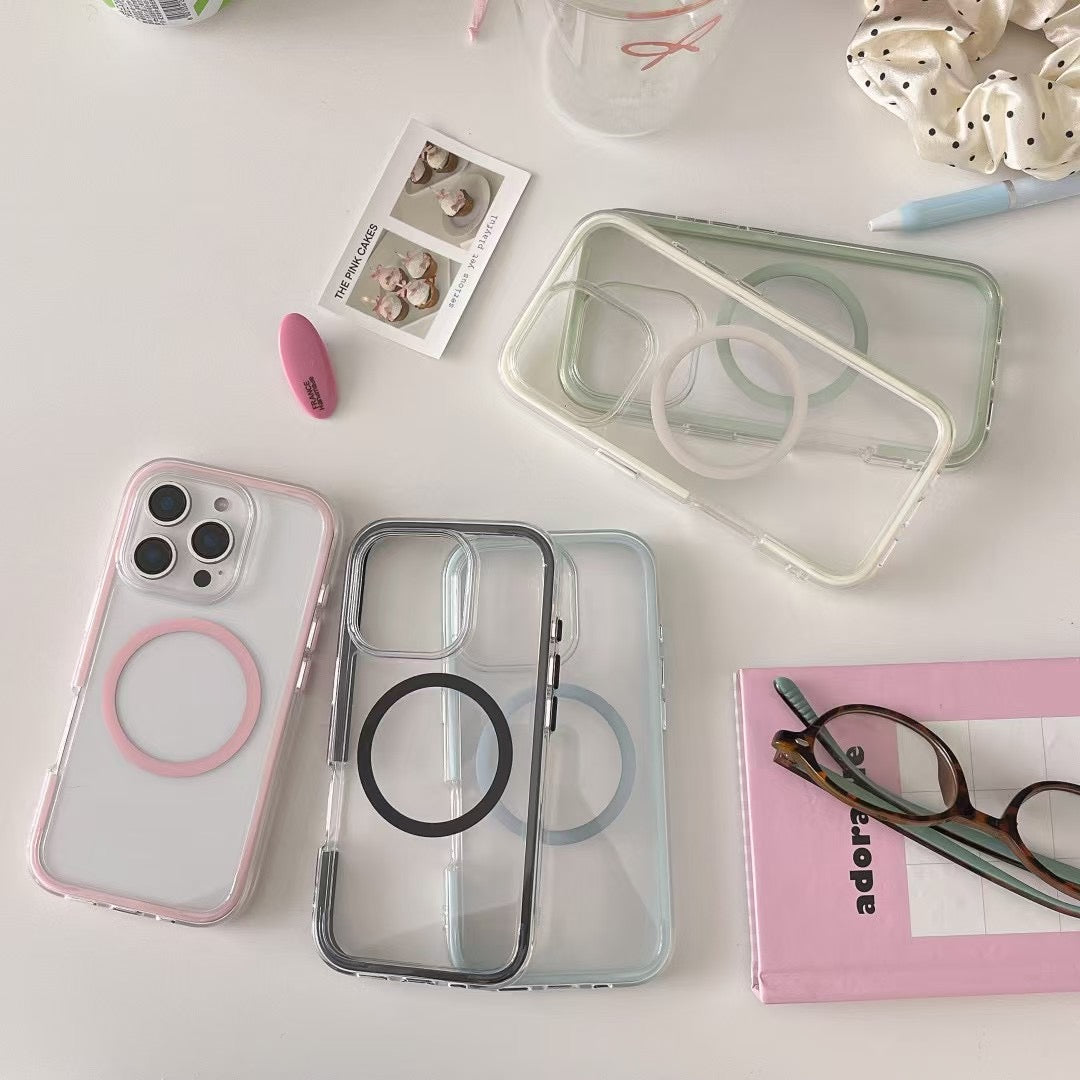 Solid Color Bumper Hybrid Magsafe Designer Case For iPhone – Kalakaar ...