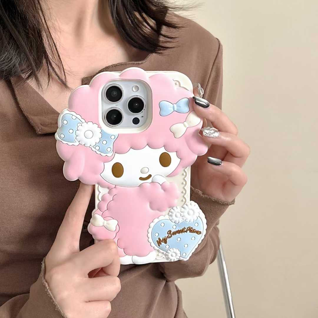 Cute Doll 3D Silicon Case For iPhone – Kalakaar Indiaa