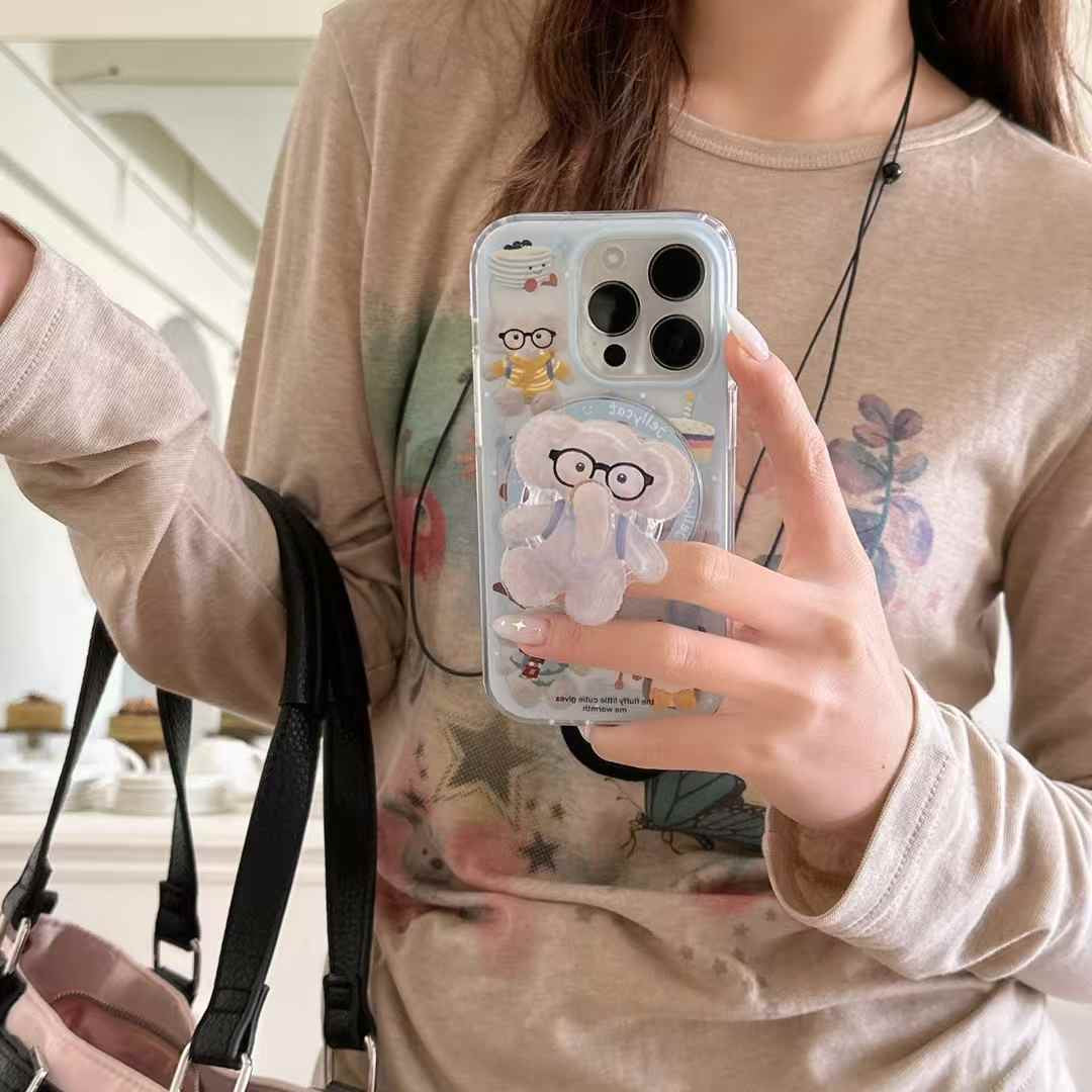 Cute Animal Designer Magsafe Case For iPhone With Elephant Magsafe Hol ...