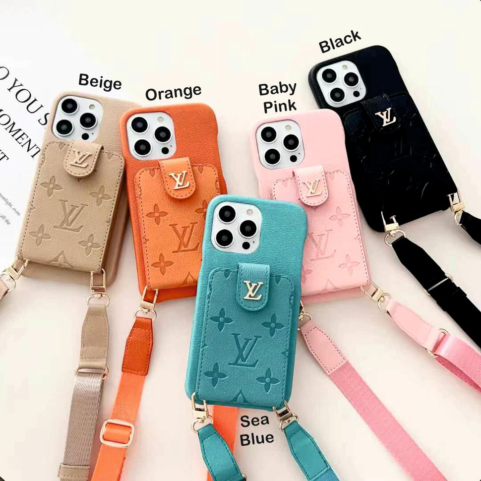 Luxury Branded Leather Case For iPhone With Sling – Kalakaar Indiaa