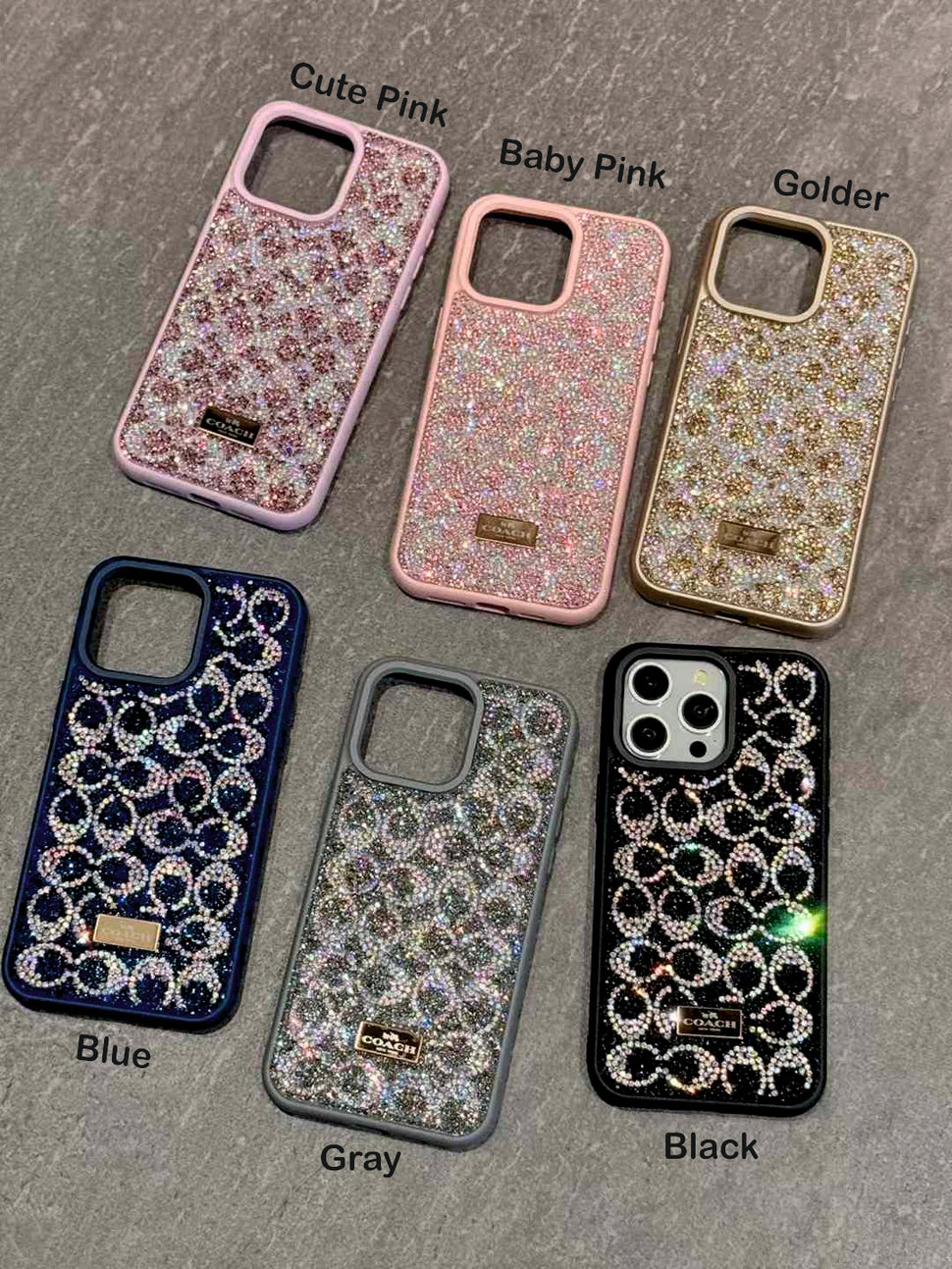 Luxury Branded Rhinestone Case for iPhone – Kalakaar Indiaa