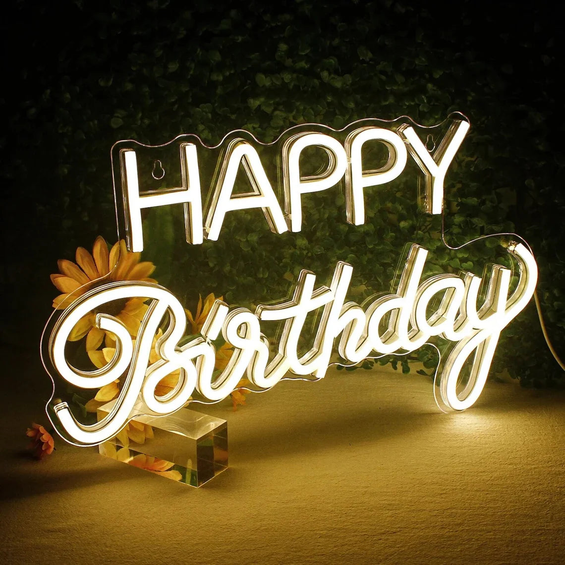 Happy Birthday LED Neon Sign – Kalakaar Indiaa